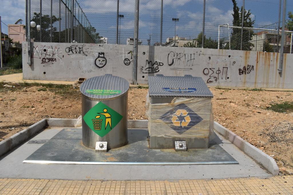 4 νέους διπλούς βυθιζόμενους κάδους στο Ζεφύρι τοποθέτησε ο Δ. Φυλής ...