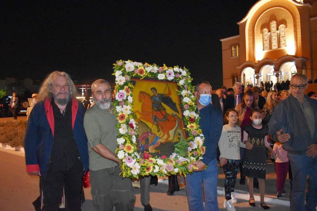 Στην πανήγυρη του Αγίου Δημητρίου Άνω Λιοσίων αντιπροσωπεία του Δ ...