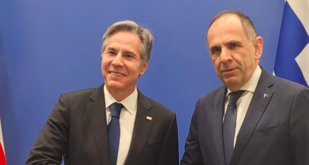 Συνάντηση Γεραπετρίτη και Μπλίνκεν -Σε «άριστο επίπεδο» οι ...